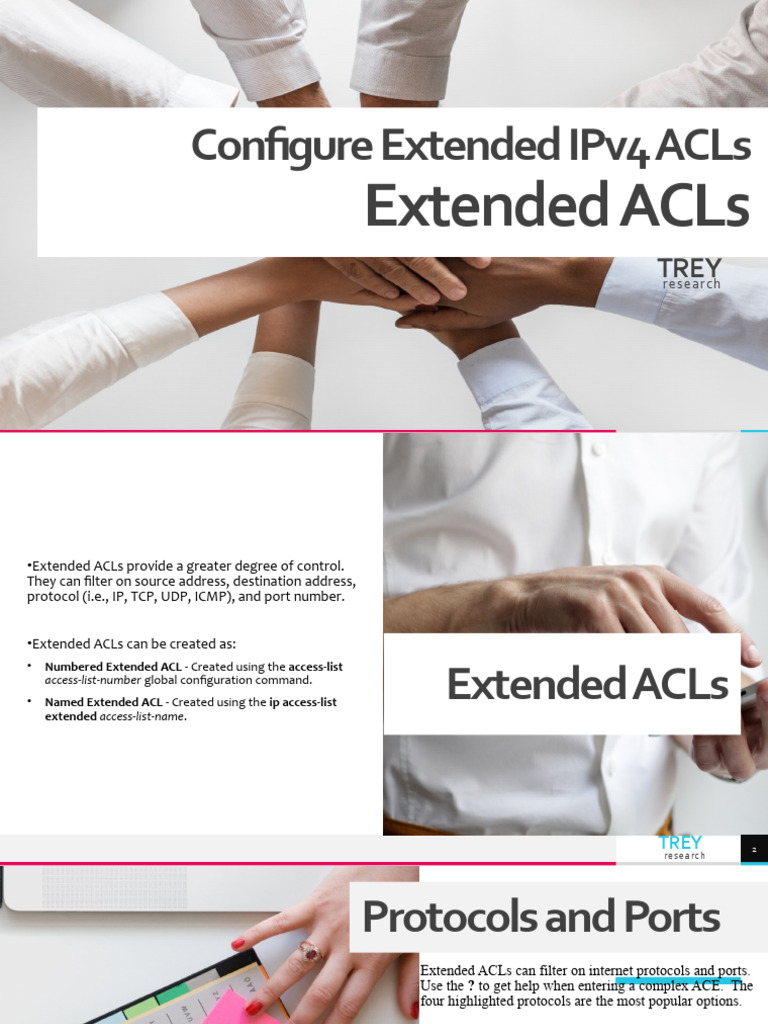 Configure Extended IPv4 ACLs | PDF | Port (Computer Networking) | Transmission Control Protocol