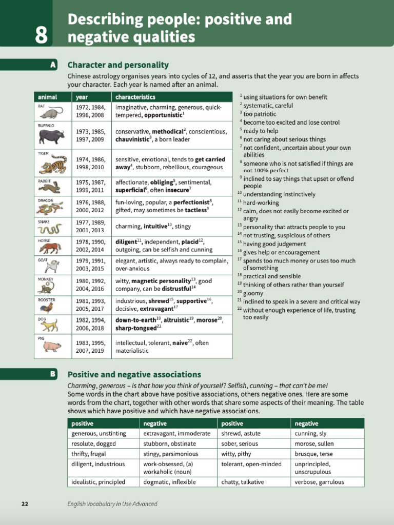 Advanced Adjectives | PDF