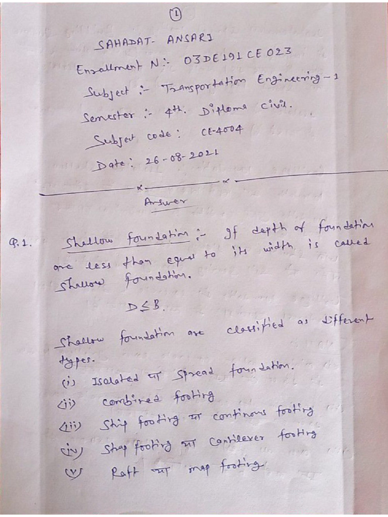 Transportation Engineering - 1 | PDF