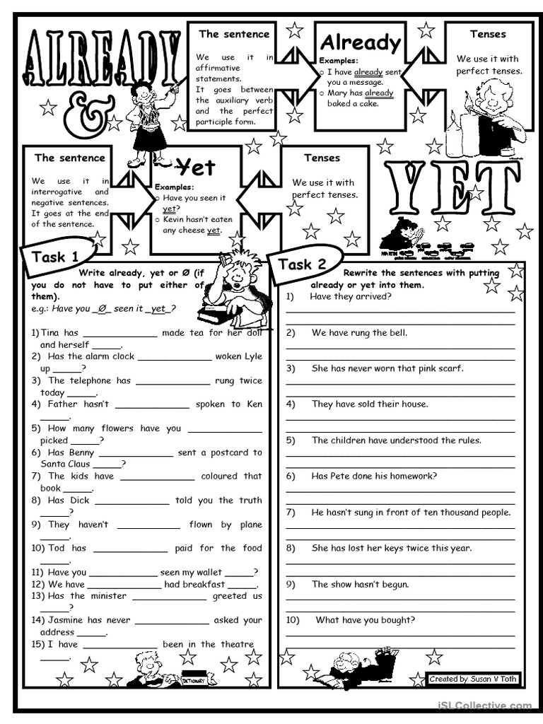 Already & Yet - Present Perfect | PDF | Linguistic Morphology | Syntax