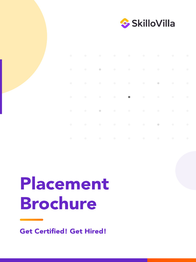 Placement Report Skillovilla | PDF | Expert | Curriculum