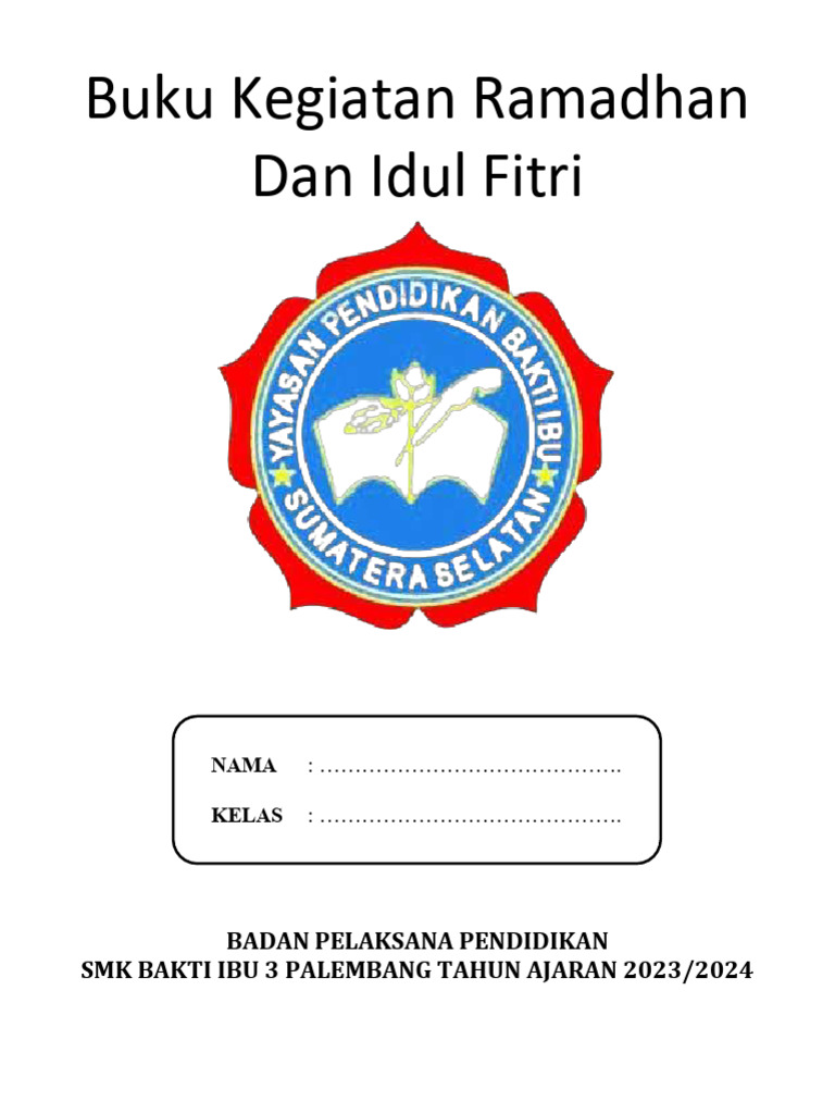 Buku Kegiatan Bulan Ramadhan 2024 | PDF