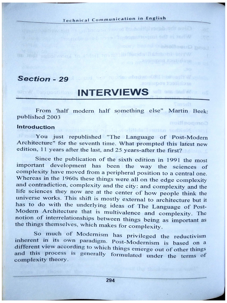 Interviews (Martin Beek) | PDF