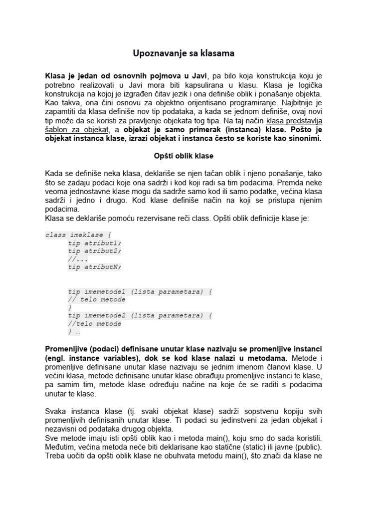 Java - Teorija | PDF