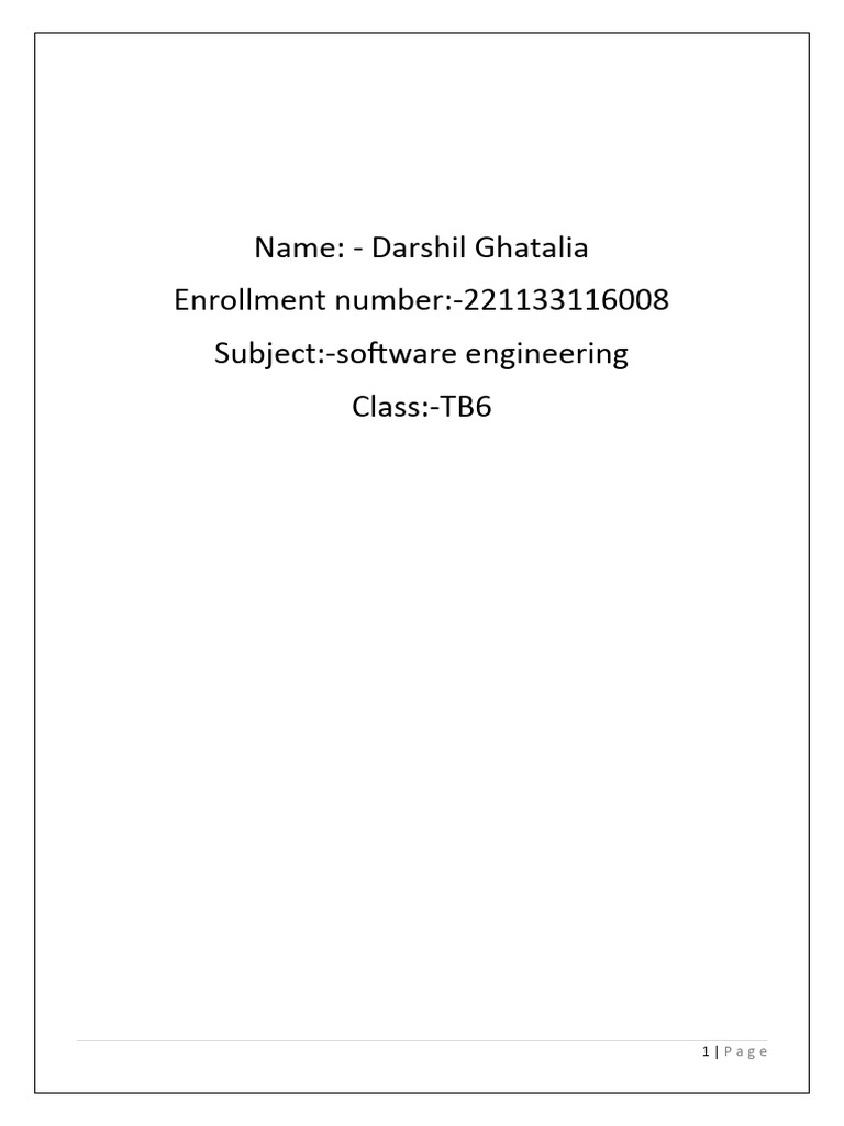 SE Practical's | PDF | Computer Science | Software Development
