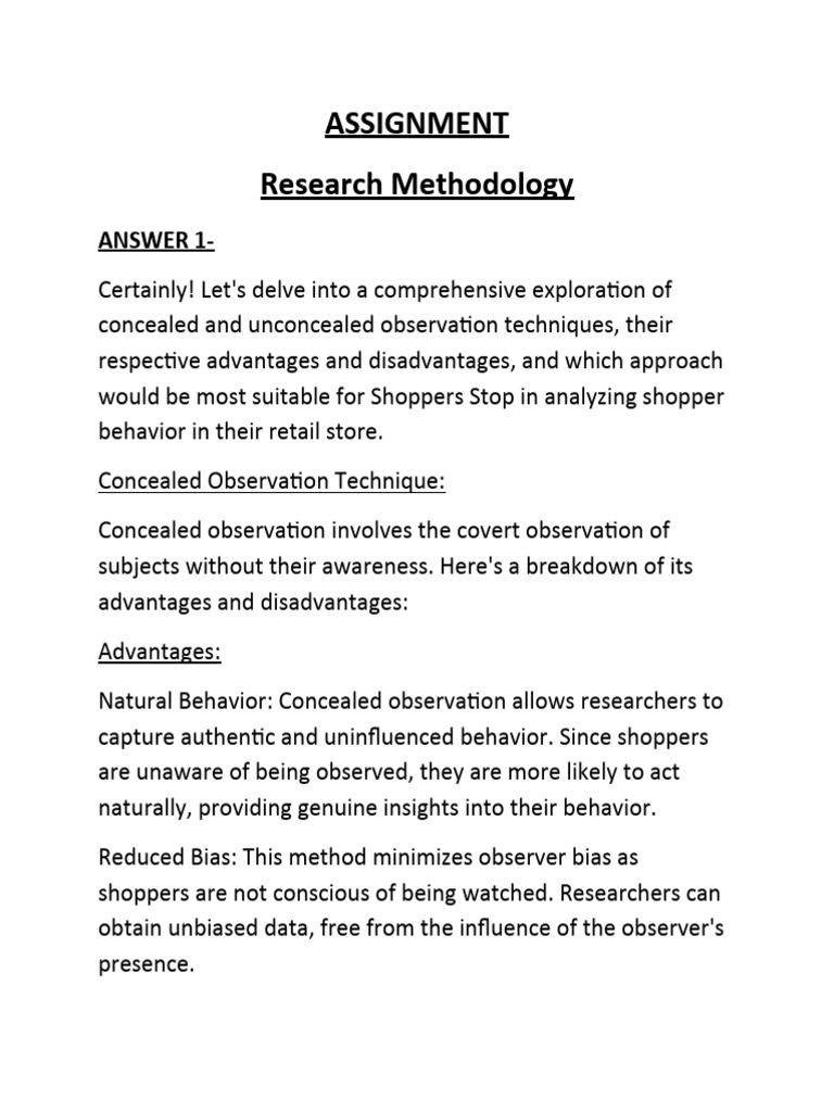 ASSIGNMENT Research Methodology | PDF | Skin Care | Survey Methodology ASSIGNMENT Research Methodology | PDF | Skin Care | Survey Methodology