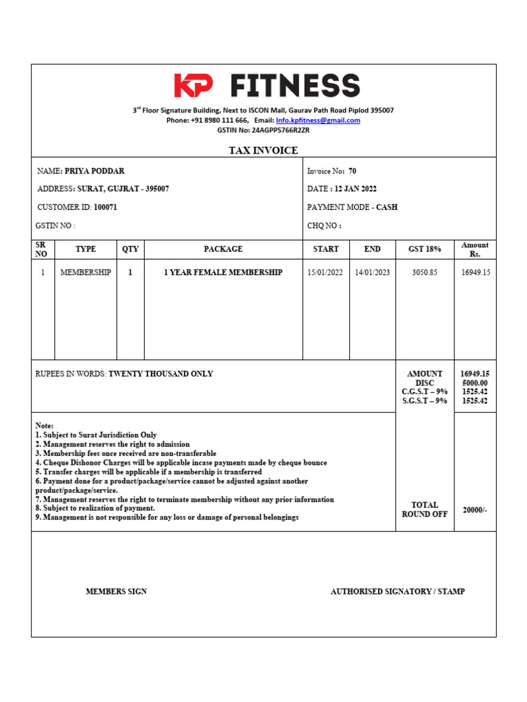 Inv 70 Priya | PDF | Cheque | Money