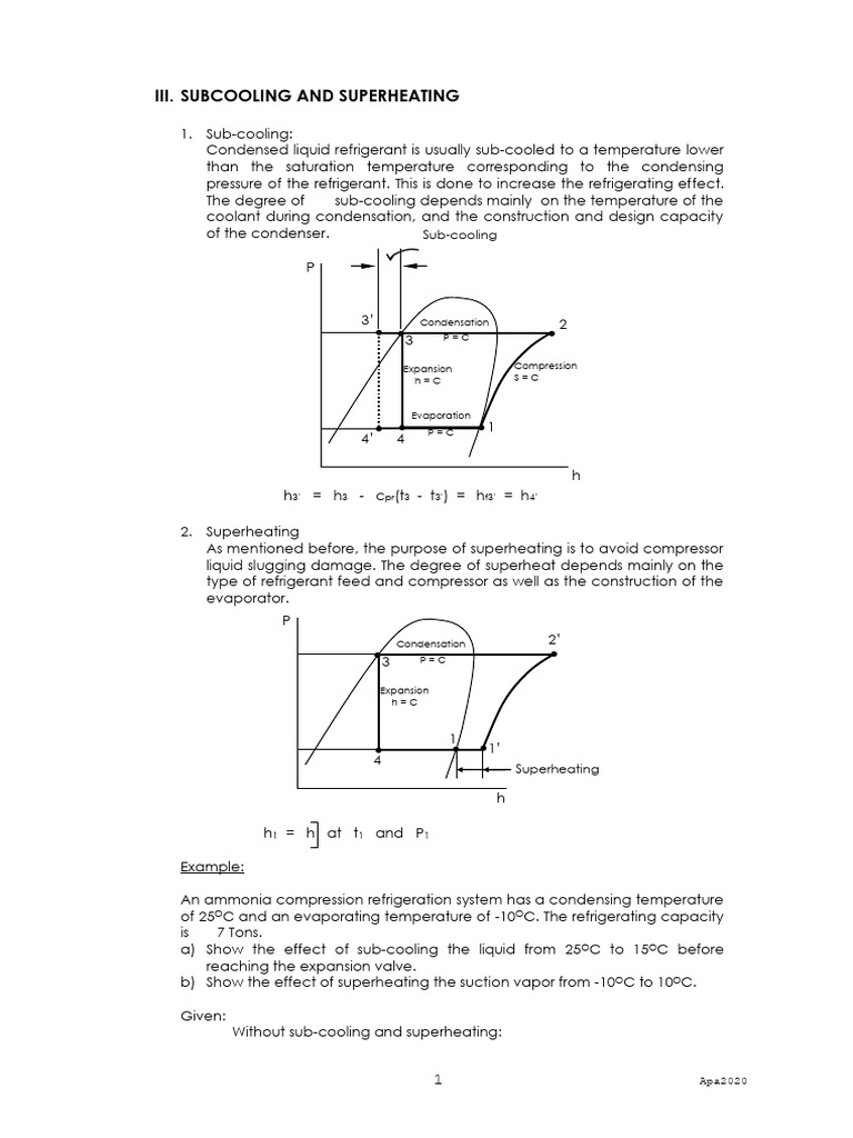 MODULE III Sub Cooling and Superheating | PDF | Refrigeration ...