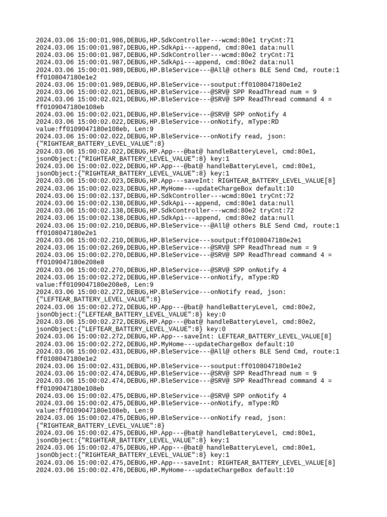 2024-03-06 15点的log 0 | PDF | Computer File Formats | Json