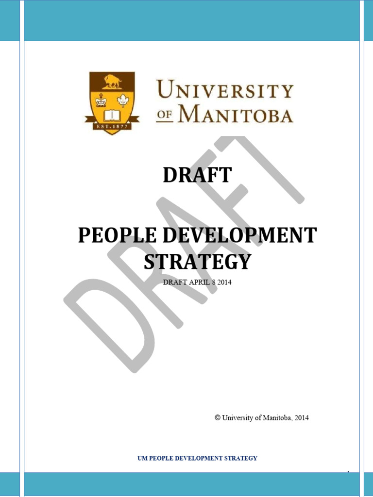 Draft People Development Strategy | PDF | Leadership | Transformational Leadership