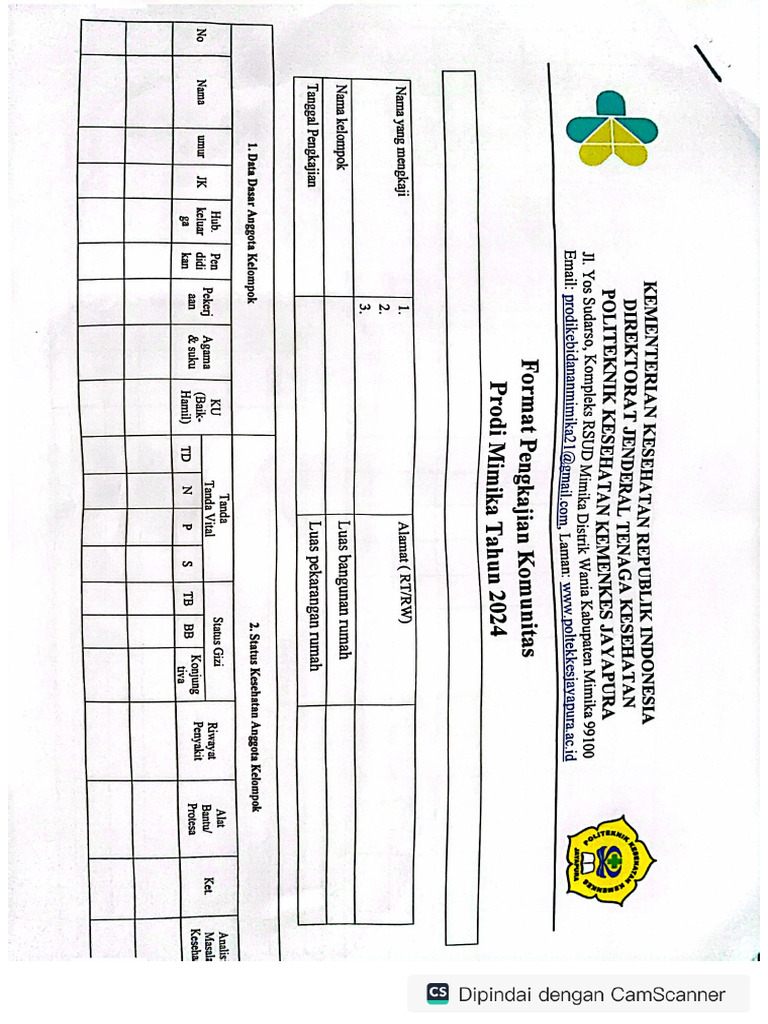 Form Isian MMD1 | PDF