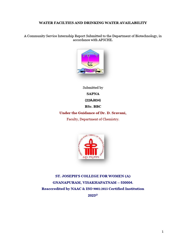 Chapter 4th | PDF | Water | Drinking Water