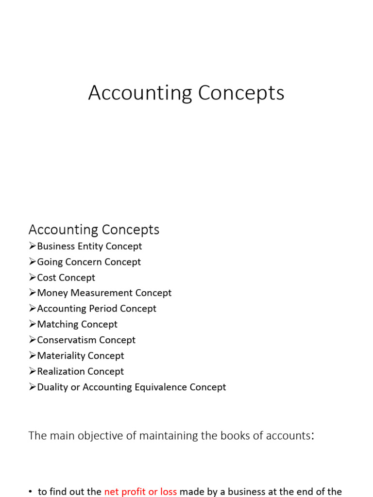 Accounting Concepts Pdf Equity Finance Debits And Credits