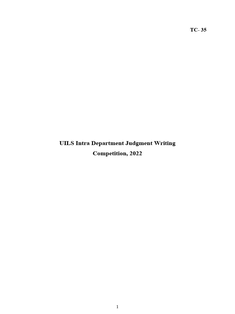 Judgment Writing Sample | PDF | Reasonable Doubt | Prosecutor