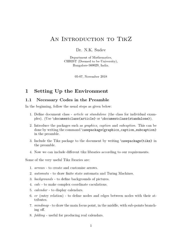 An Introduction to TikZ | PDF | Visual Cortex | Mathematical Relations