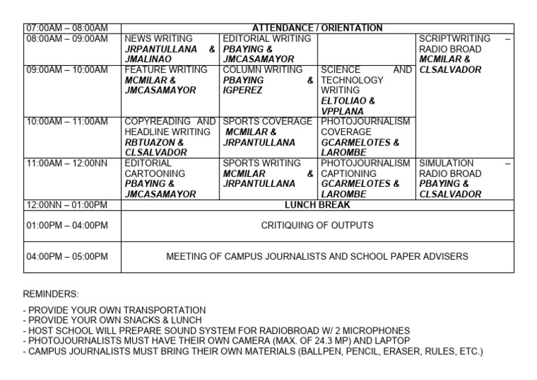 One Day Presscon | PDF