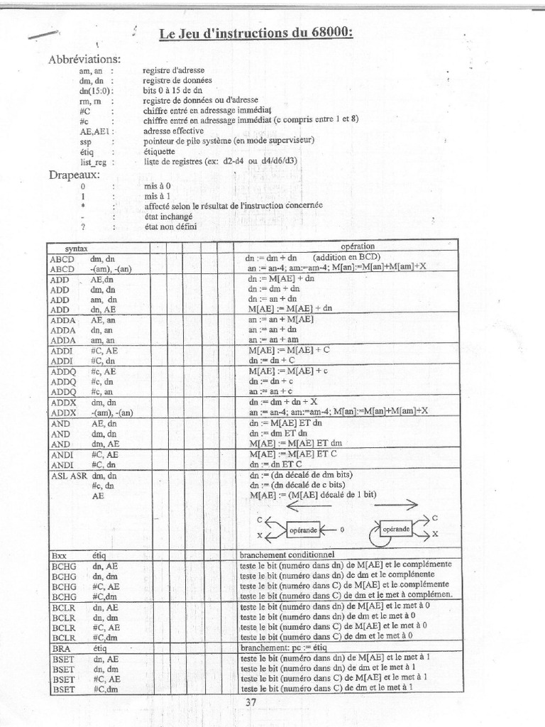 Jeux Instruction 68000 | PDF