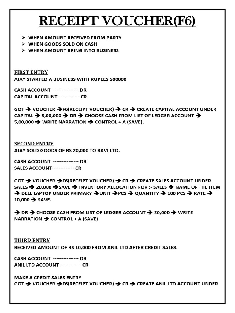 Receipt Voucher | PDF