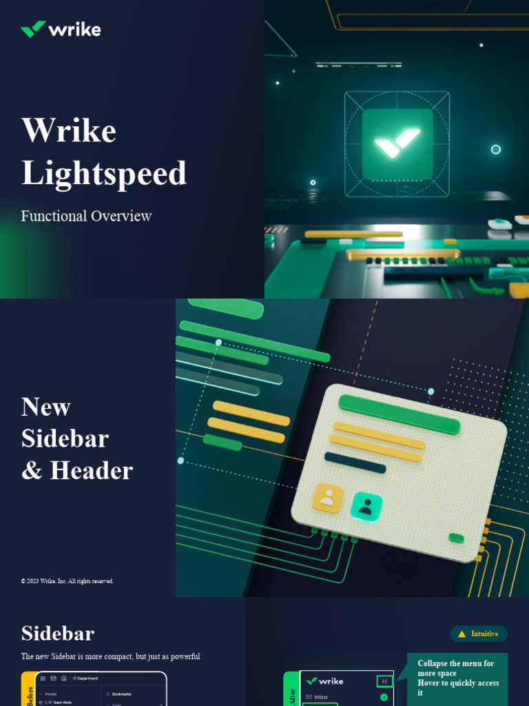 Wrike Lightspeed Features Guide | PDF | Icon (Computing) | Menu