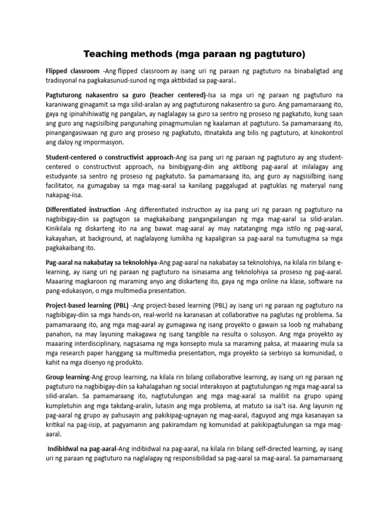 Filipino Assignment | PDF