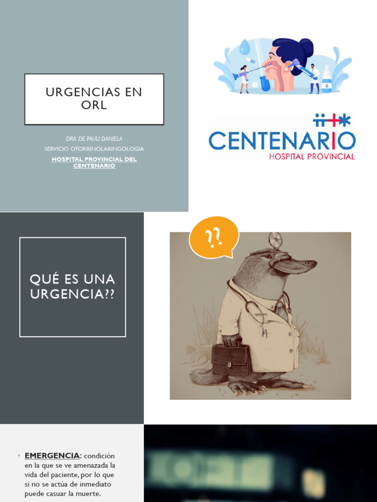 Urgencias en Orl Prehosp | PDF | Tos | Medicina CLINICA