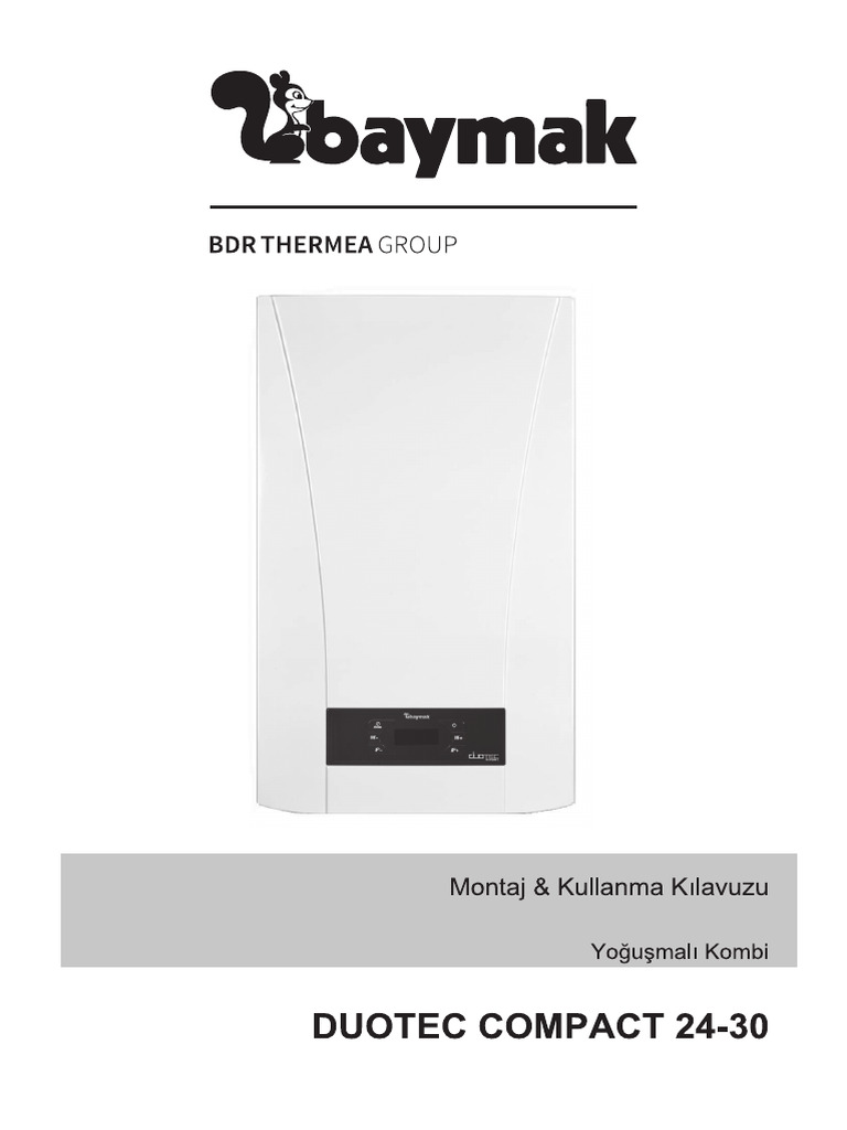 Baymak Duotec Compact Premix Tam Yogusmali Kombi Kullanma Kilavuzu | PDF