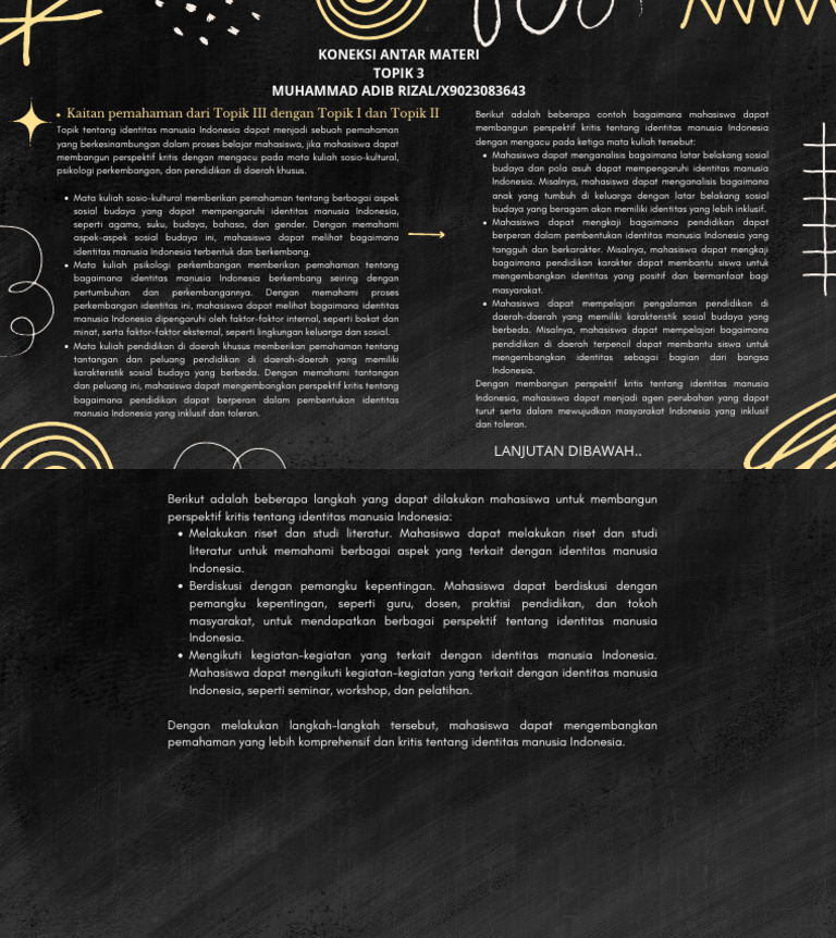 Muh Adib Rizal Koneksi Antar Materi Topik 3 | PDF
