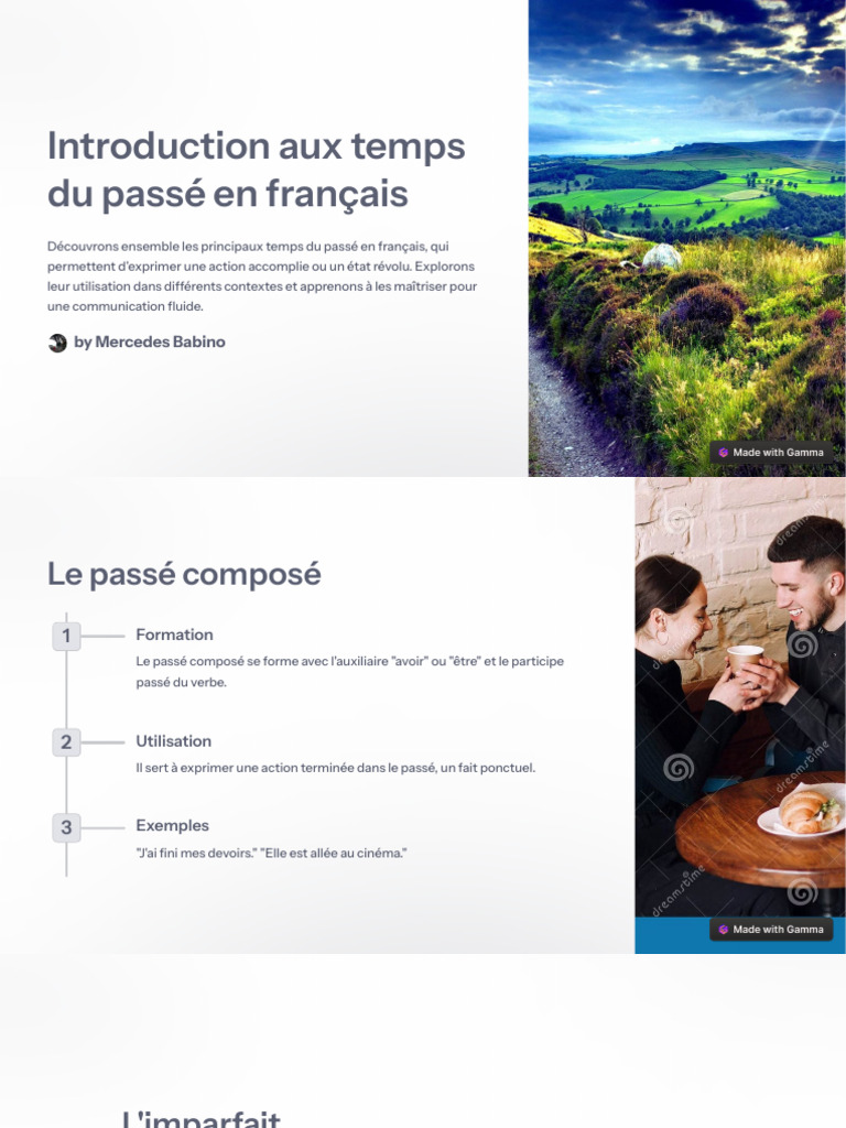 Maîtriser les temps du passé en français | PDF | Verbe | Typologie ...