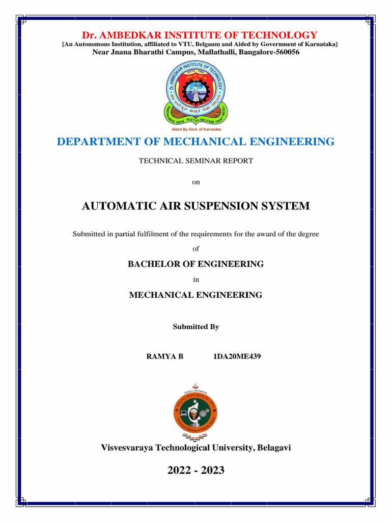 Ramya B - Technical Seminar Report. | PDF