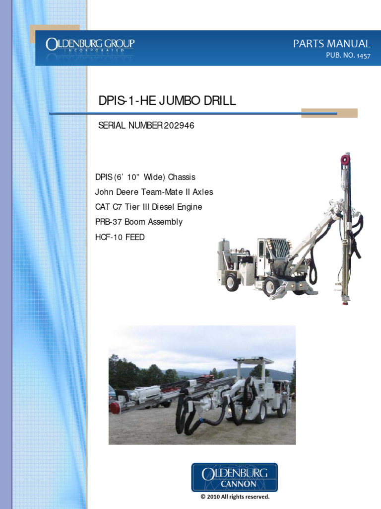 Parts Manual For DPIS-1-HE Jumbo Drill (HMV Ingenieros) | PDF | Breach ...