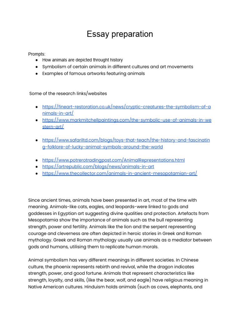 Essay Preparation | PDF | Deities | Human