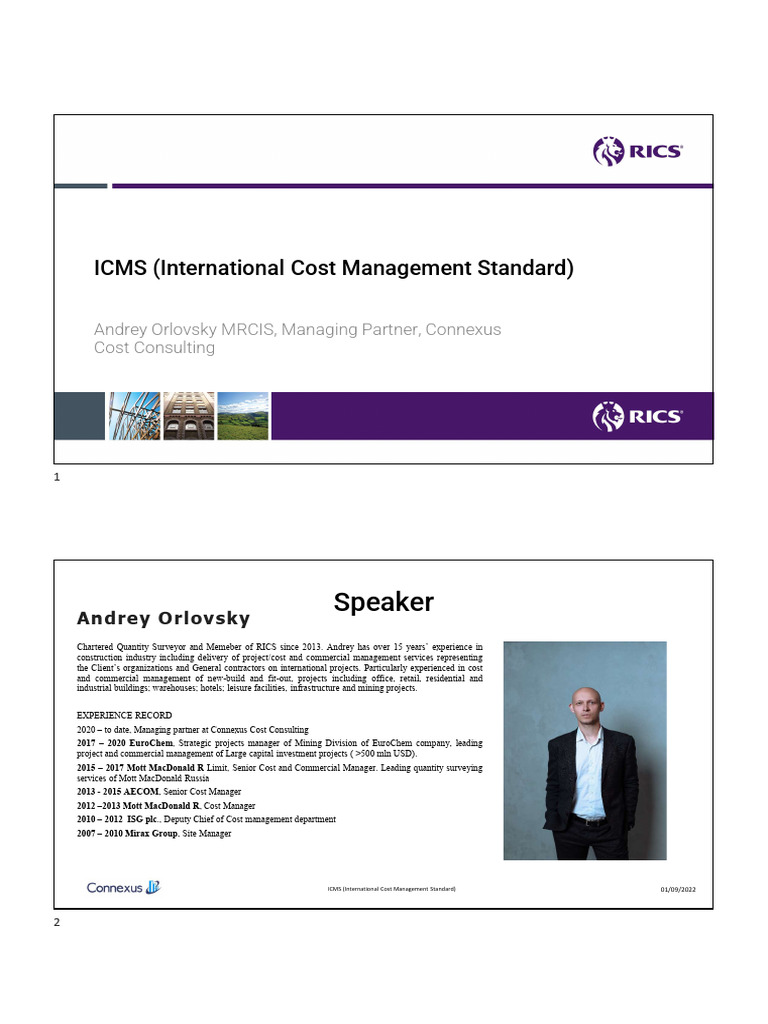 Presentation-Applying International Construction Measurement Standards (ICMS) | PDF | Net ...