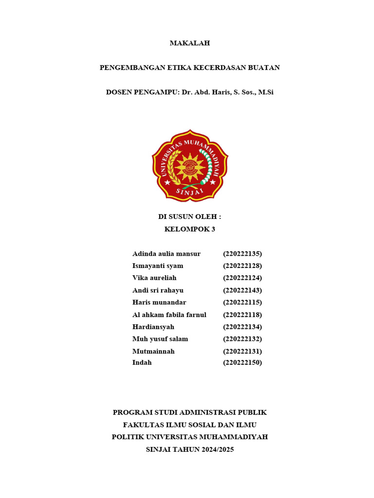 Pengembangan Etika AI | PDF Pengembangan Etika AI | PDF