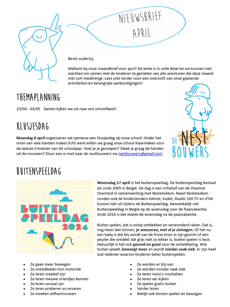 Nieuwsbrief April 2024 | PDF