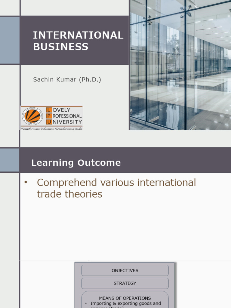 MGNM 578 Trade Theories | PDF | International Trade | Exports