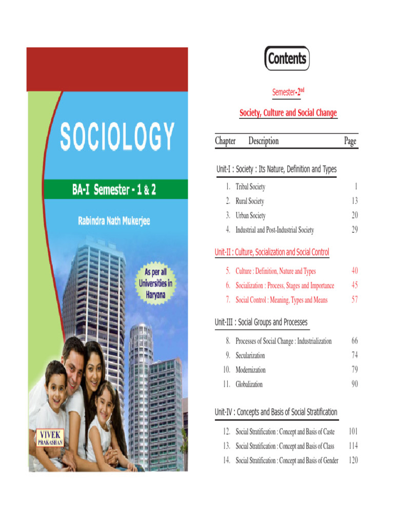 2nd Sem, Unit 2, Society, Culture & Social Change | PDF | Id ...