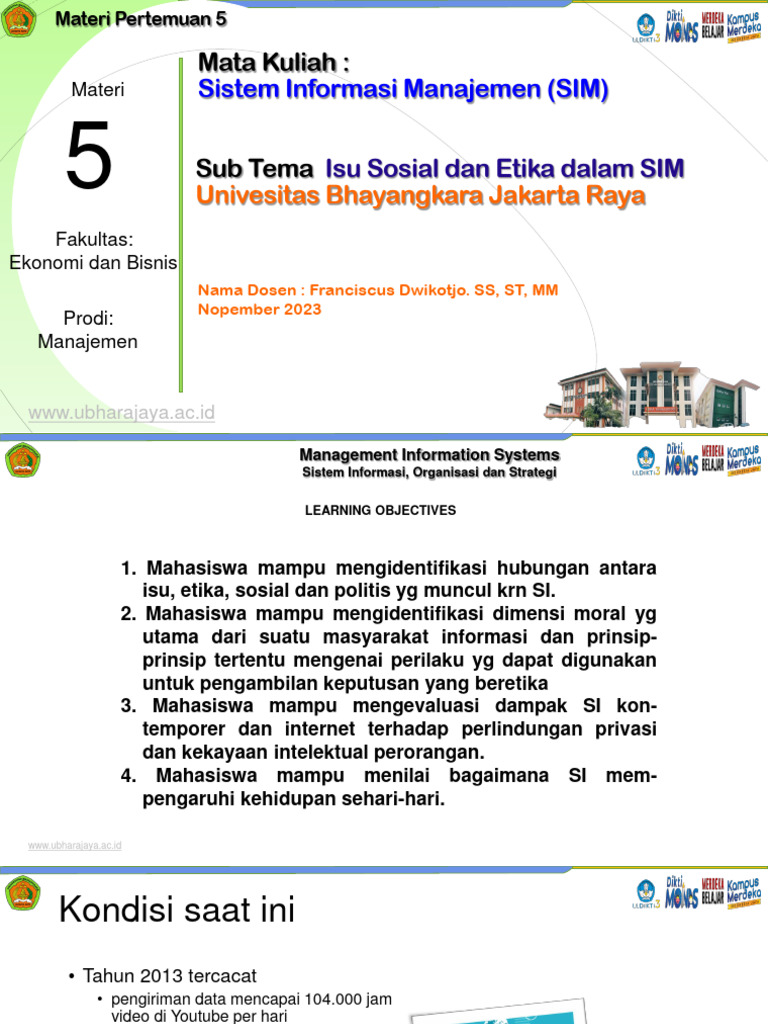Pertemuan 5 Sim - Feb Ubj (2024) | PDF