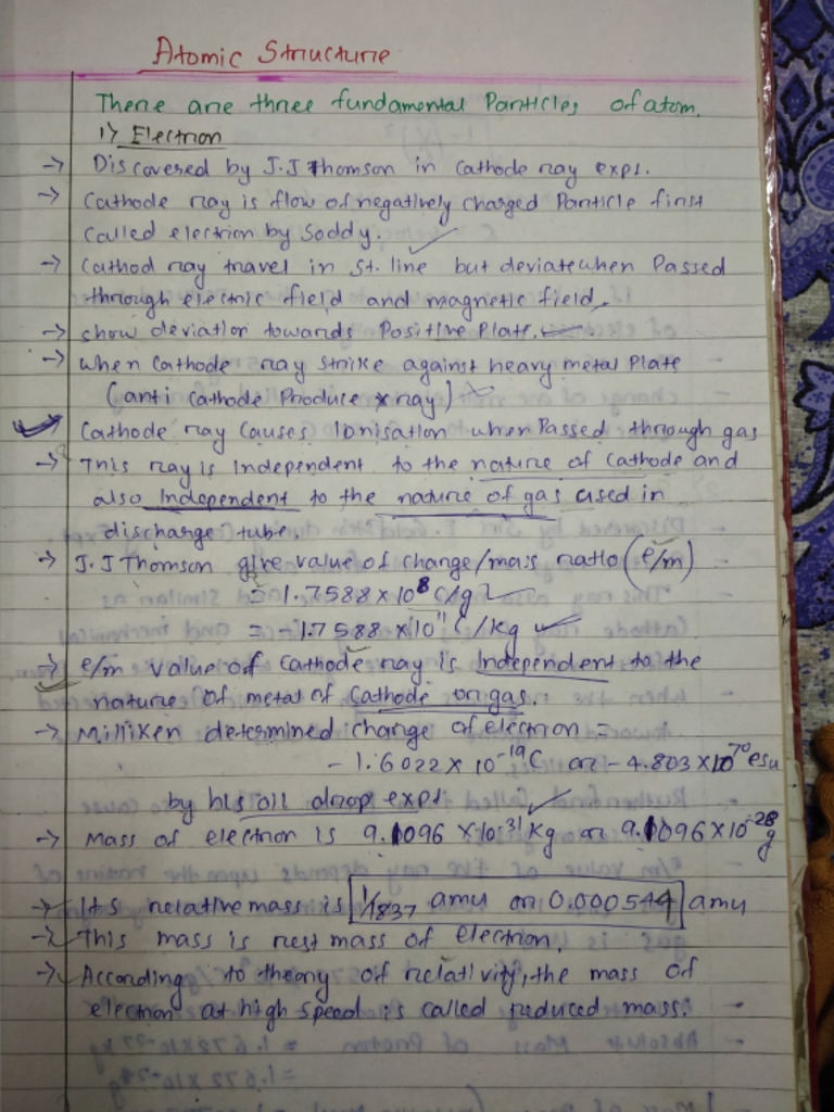 Atomic Struc 1 | PDF