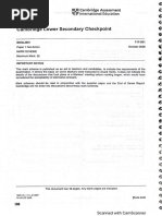 Cambridge Lower Secondary Checkpoint English Paper 2 Fiction | PDF ...