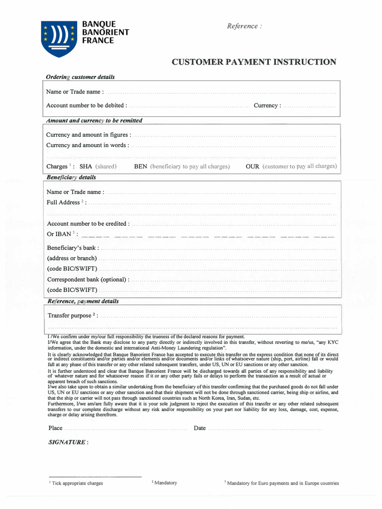 Customer Payment Instructions Guide | PDF | Banks | Payments