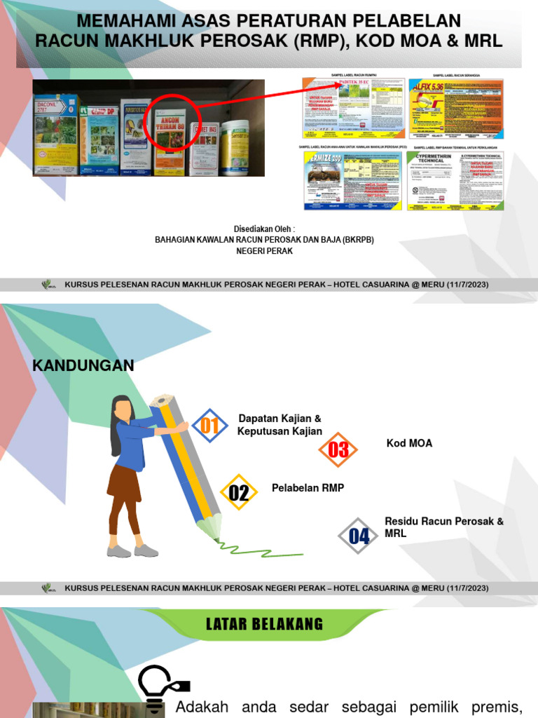 Memahami Asas Peraturan Pelabelan RMP, Kod Moa - MRL | PDF