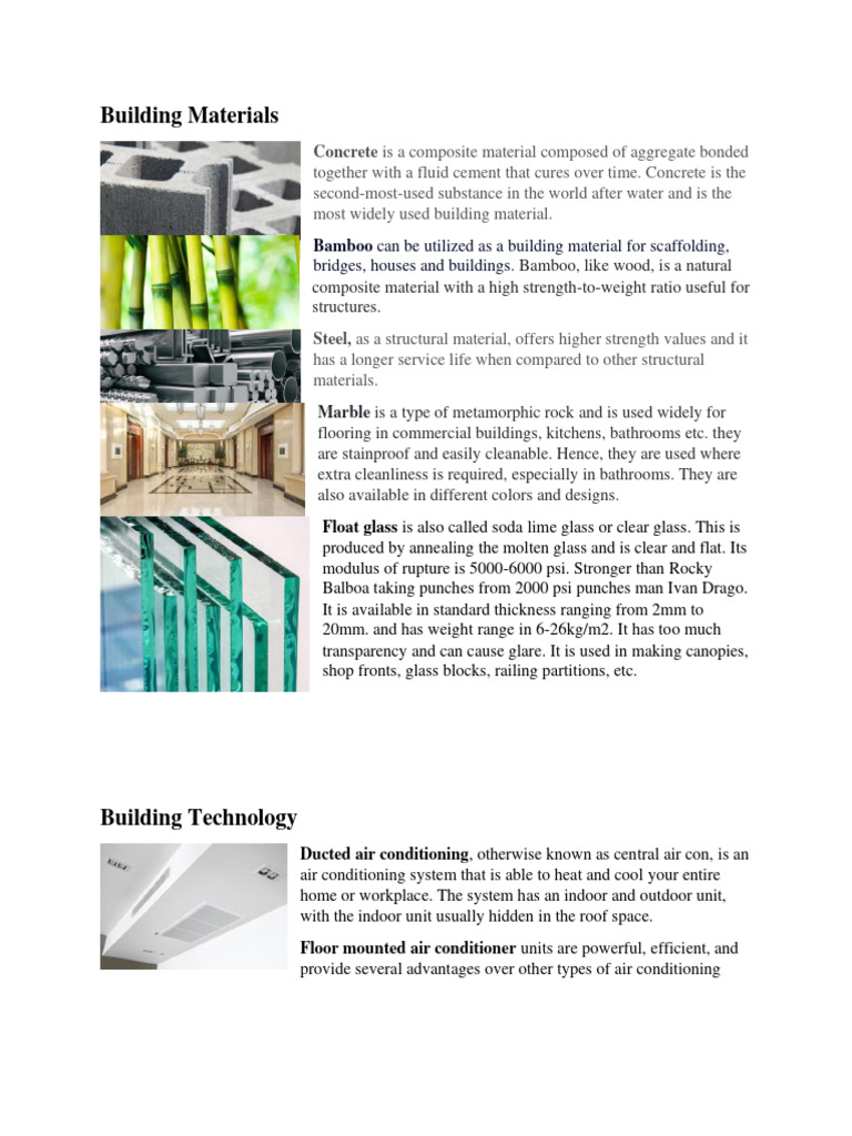 Building Materials | PDF | Elevator | Building Materials