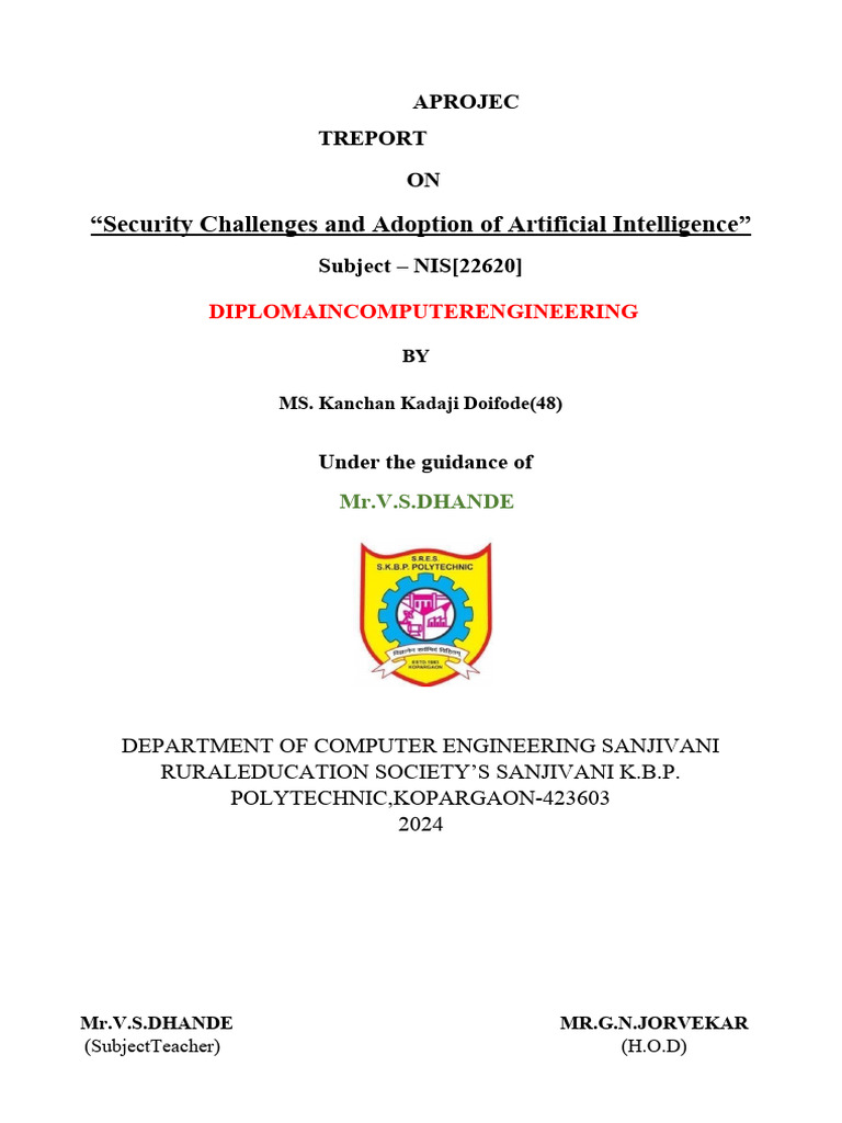 NIS Microproject | PDF | Artificial Intelligence | Intelligence (AI) & Semantics