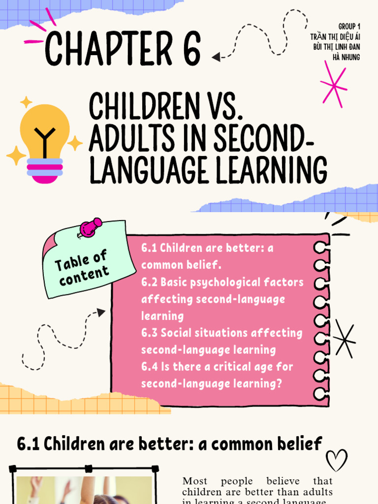 Children vs. Adults | PDF | Learning | Applied Psychology