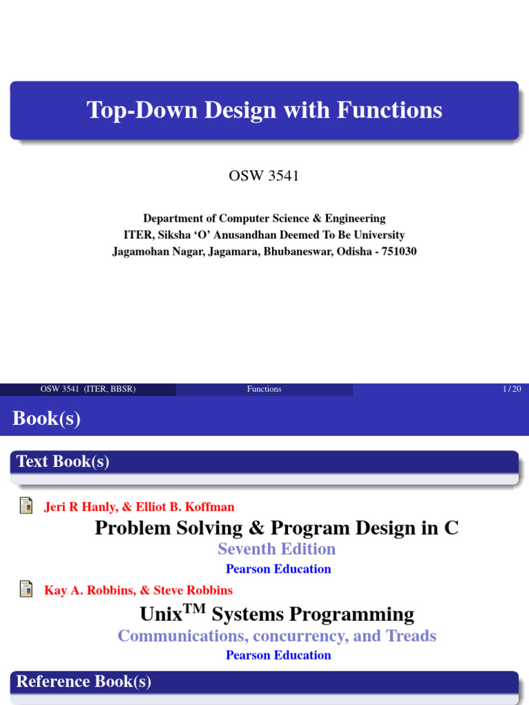 OSWPPT TopDownDesign | Download Free PDF | Integer (Computer Science) | Function (Mathematics)