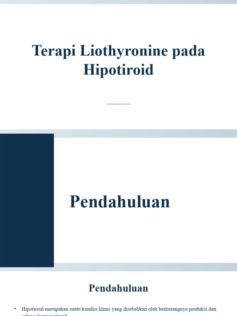 Terapi Liothyronine untuk Hipotiroid | PDF