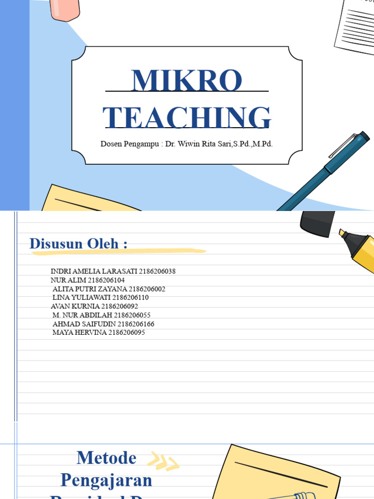 Kel. 5 Micro Teaching | PDF | Karier & Perkembangan