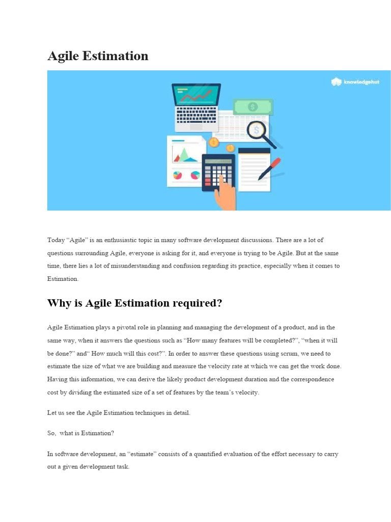 Agile Estimation | PDF | Agile Software Development | Scrum (Software Development)