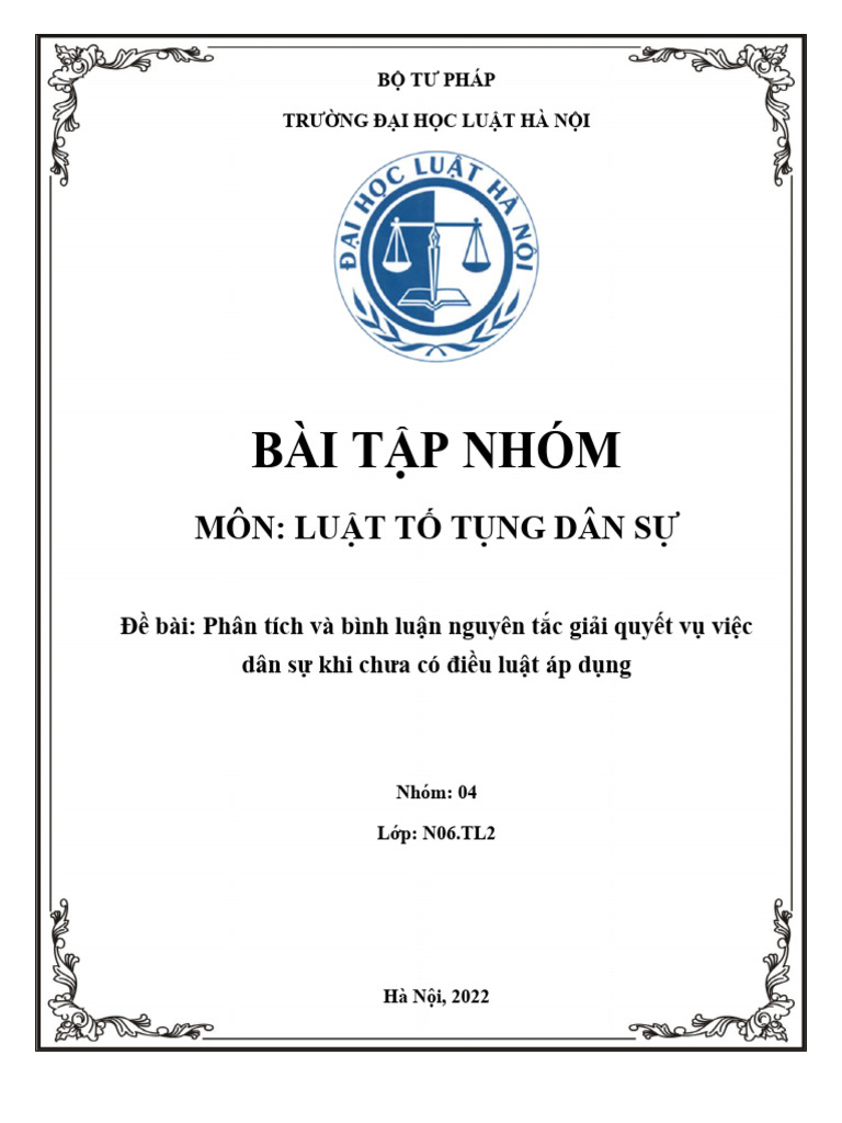 Nhóm 04 Lớp N06.TL2 Bài tập nhóm LTTDS | PDF