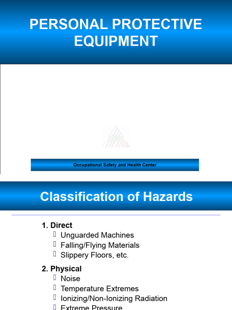 Personal Protective Equipment | PDF | Personal Protective Equipment | Safety